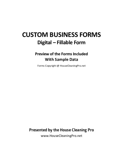 Custom Business Forms