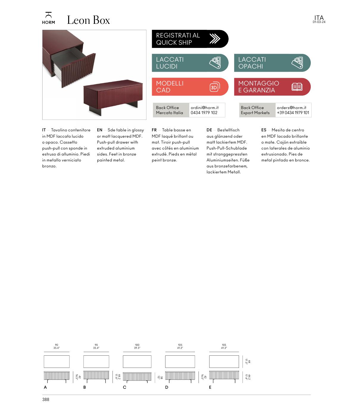 Leon Box-Tech Sheet ITA