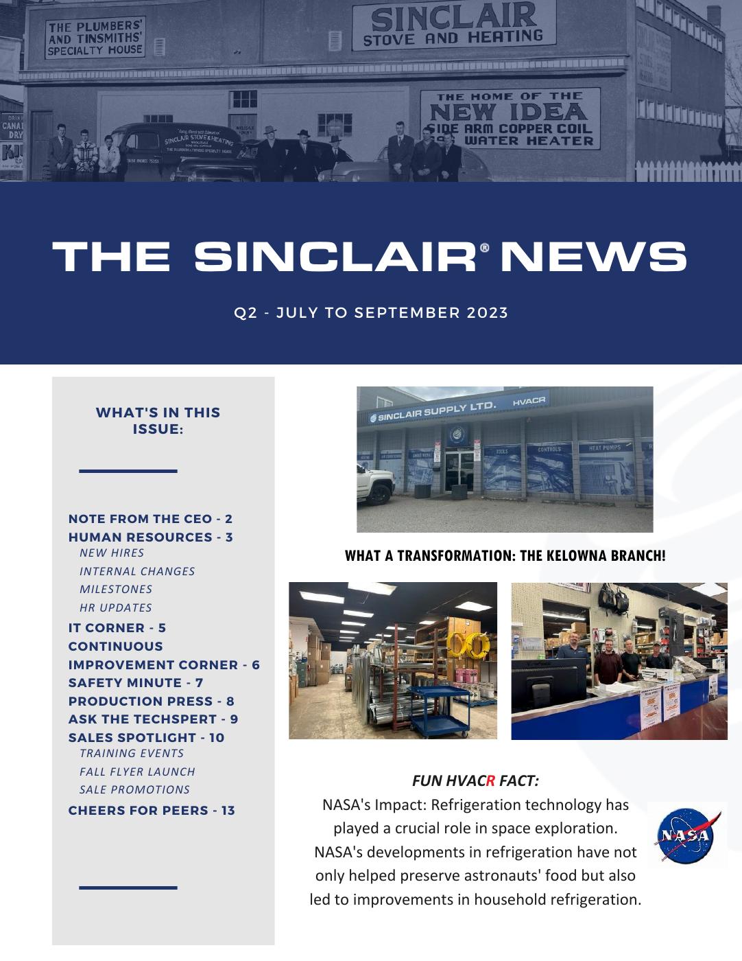 Q2 The Sinclair Newsletter
