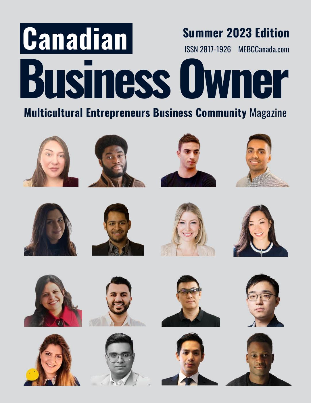 Canadian Business Owner magazine - Summer 2023 Edition