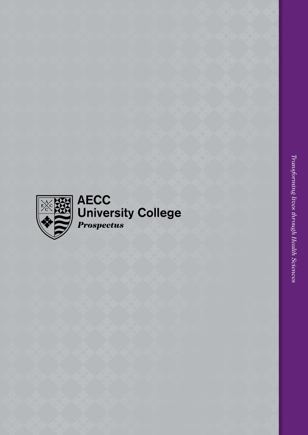 AECC University College Prospectus | PDF to Flipbook