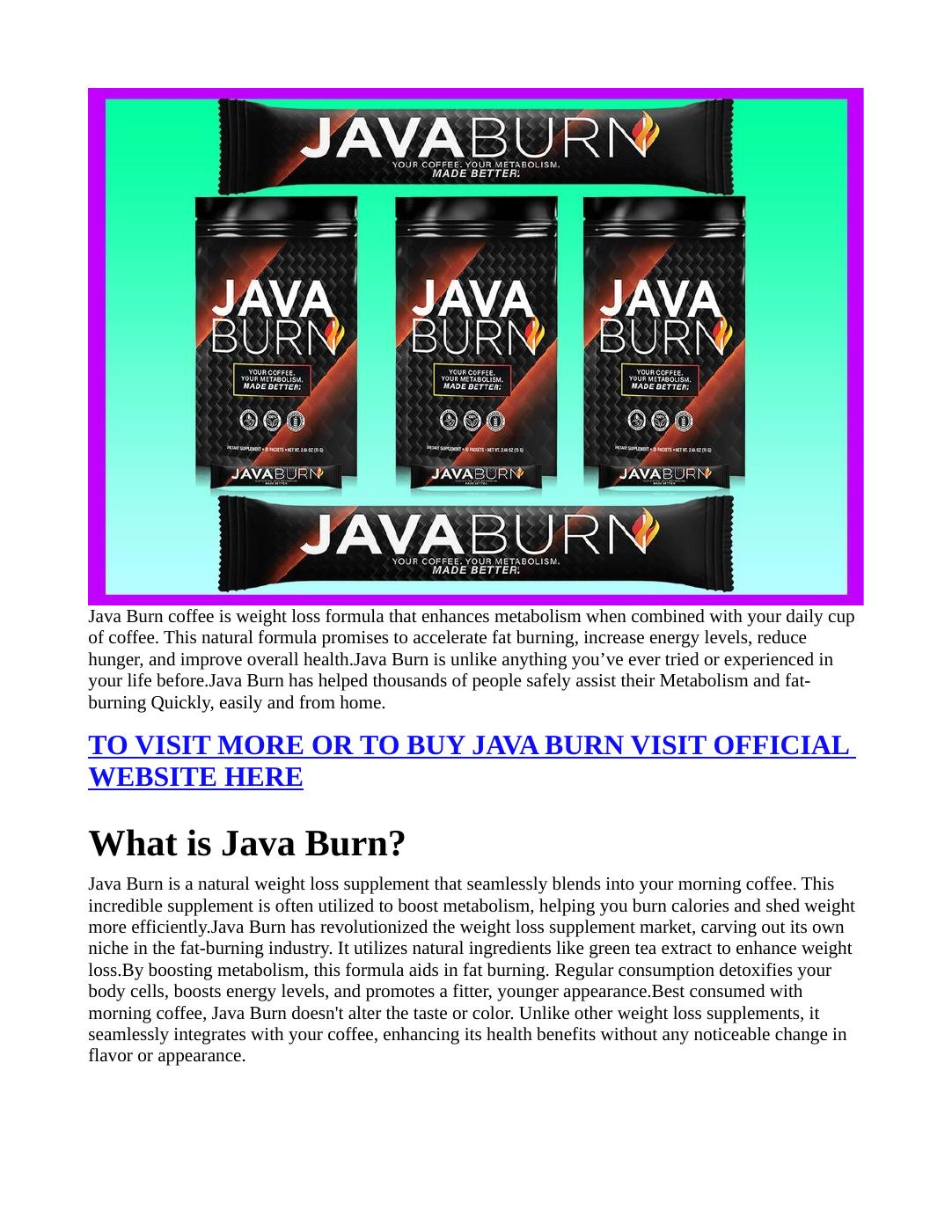Java Burn (SCAM COMPLAINTS WARNING) Exposed Report You Need To Know ...