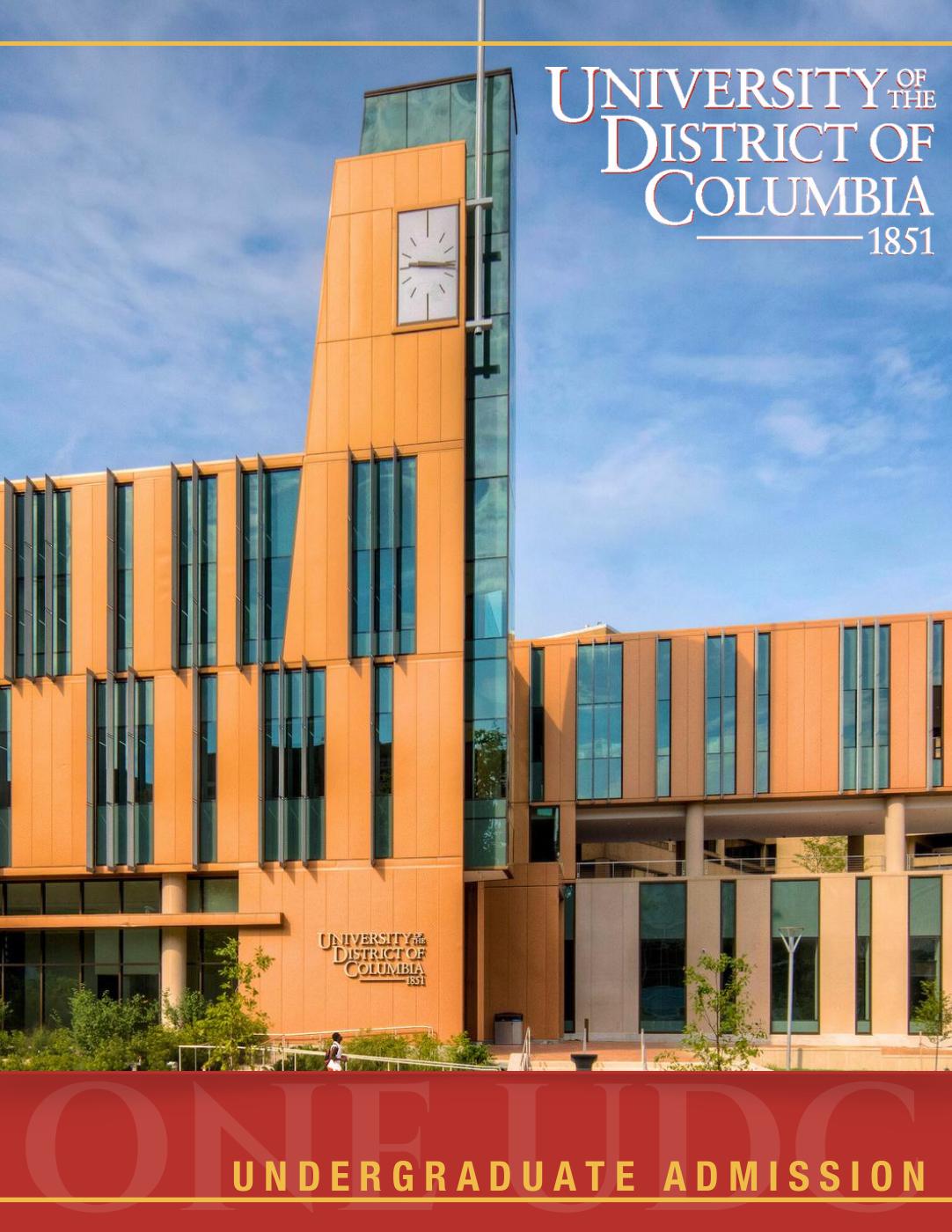 UDC UNDERGRADUATE ADMISSION GUIDE