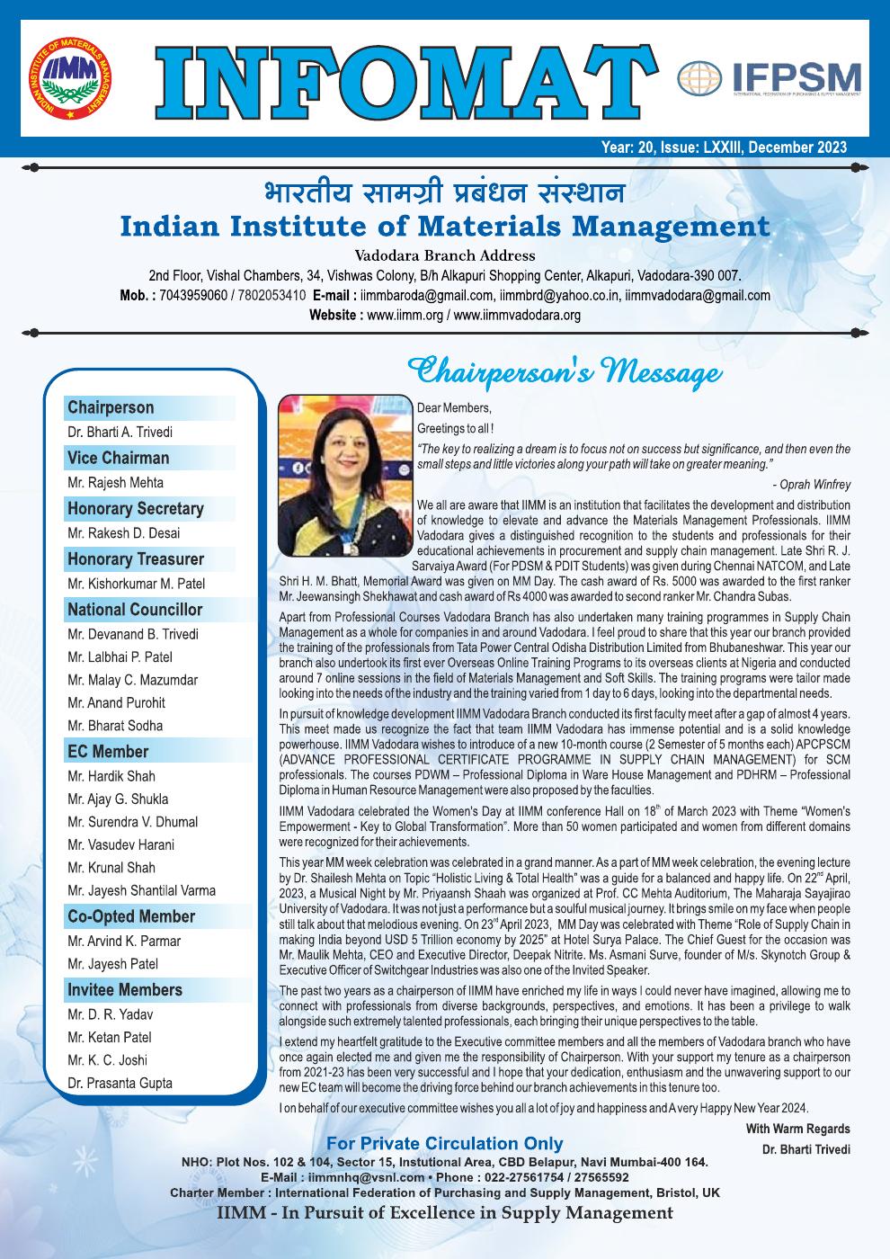 INFOMAT DEC_2023 | PDF to Flipbook
