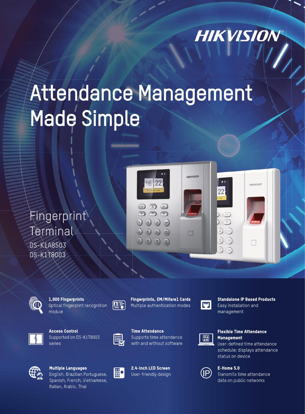 Flyer - 8503&8003 Fingerprint Terminal