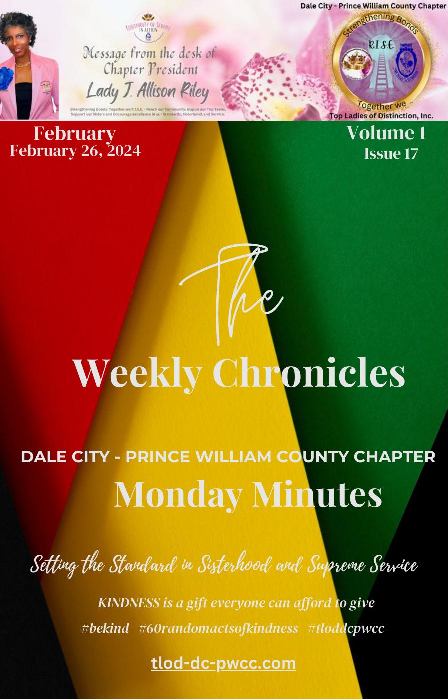 The Weekly Chronicles - DCPWC Chapter