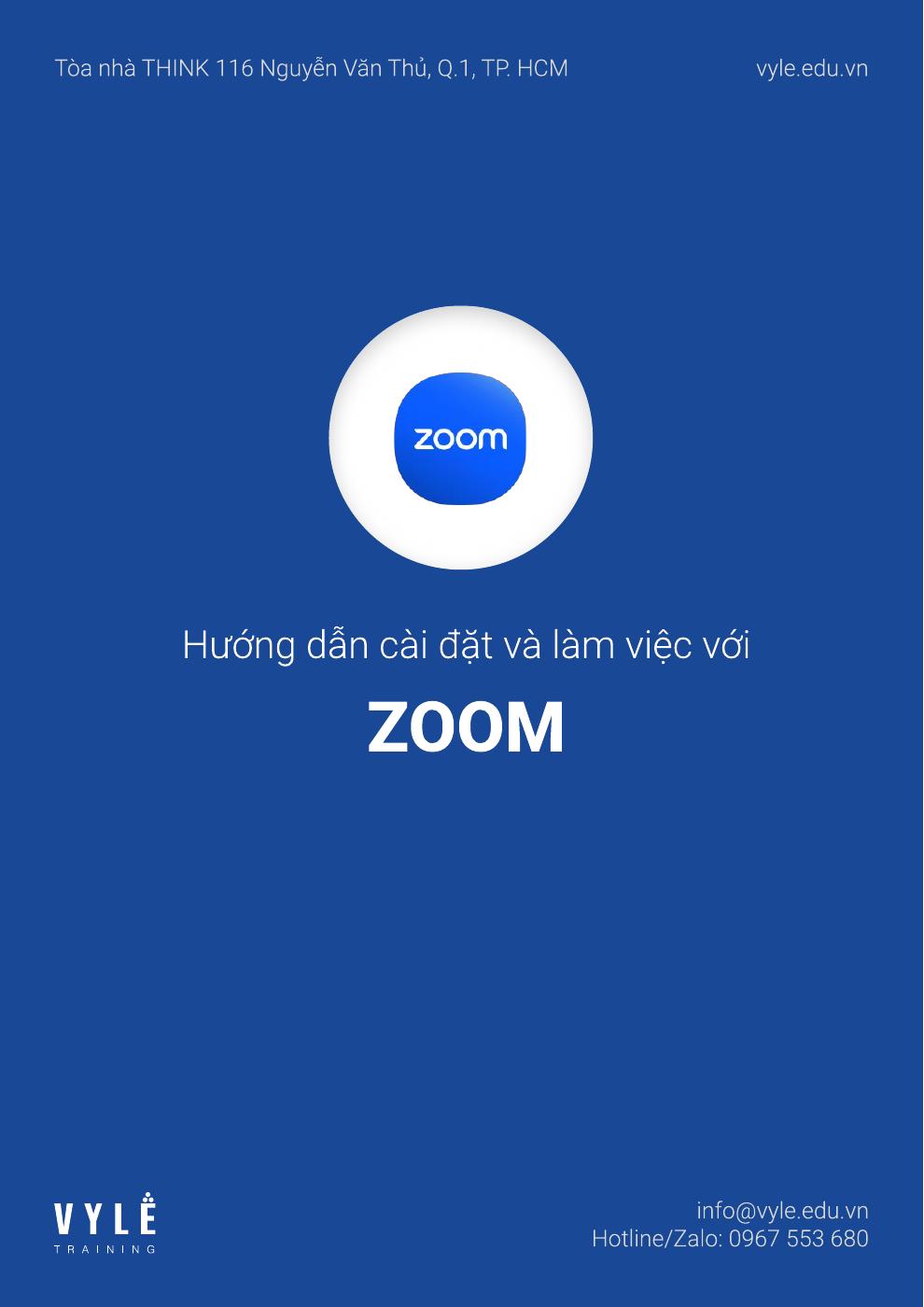 VYLE TRAINING Hướng dẫn cài đặt Zoom | PDF to Flipbook