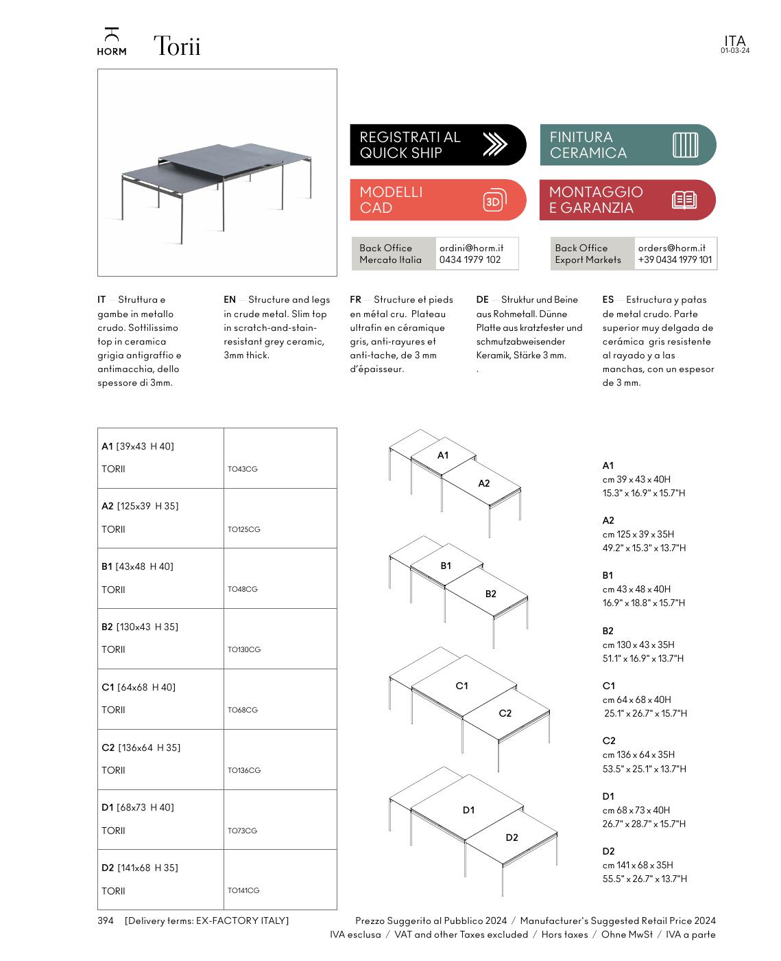 Torii-Tech Sheet ITA