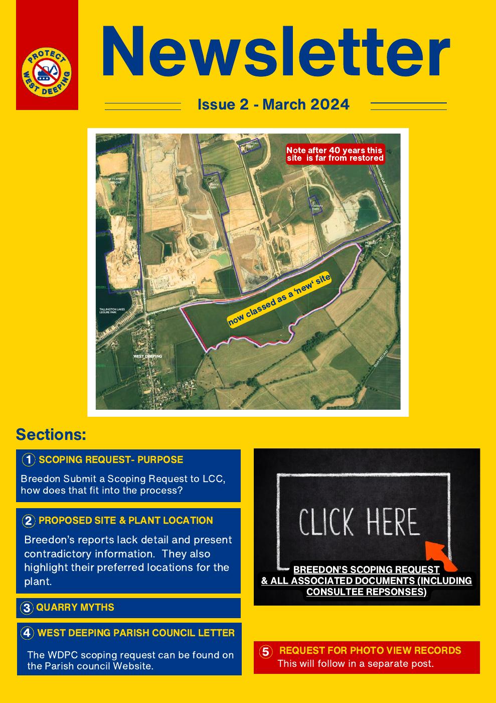 NEWSLETTER: Context re: Breedon's Scoping Request (1st of 2 WD sites ...