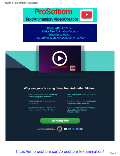 ProSoftom TextAnimation VideoCreator