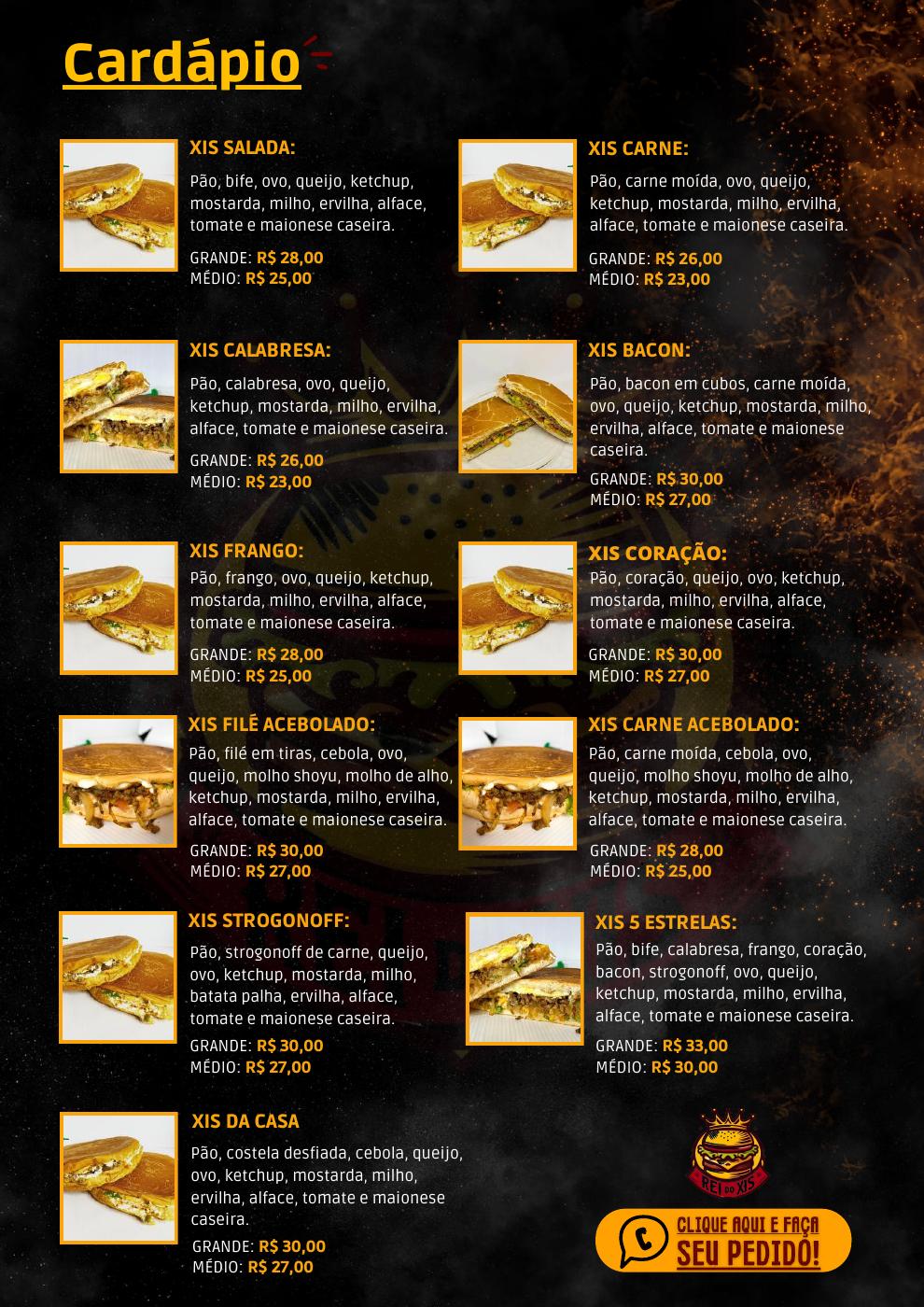 Cardápio Rei do Xis | PDF to Flipbook