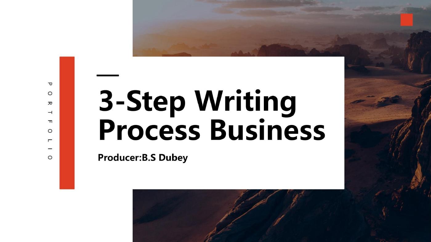 3-Step Writing Process Business