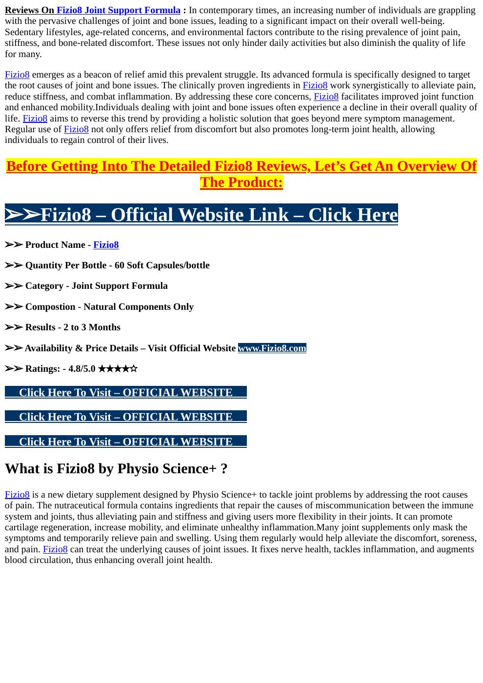 Fizio8-(Haloween Sale)A Comprehensive Approach to Reduce Soreness in ...