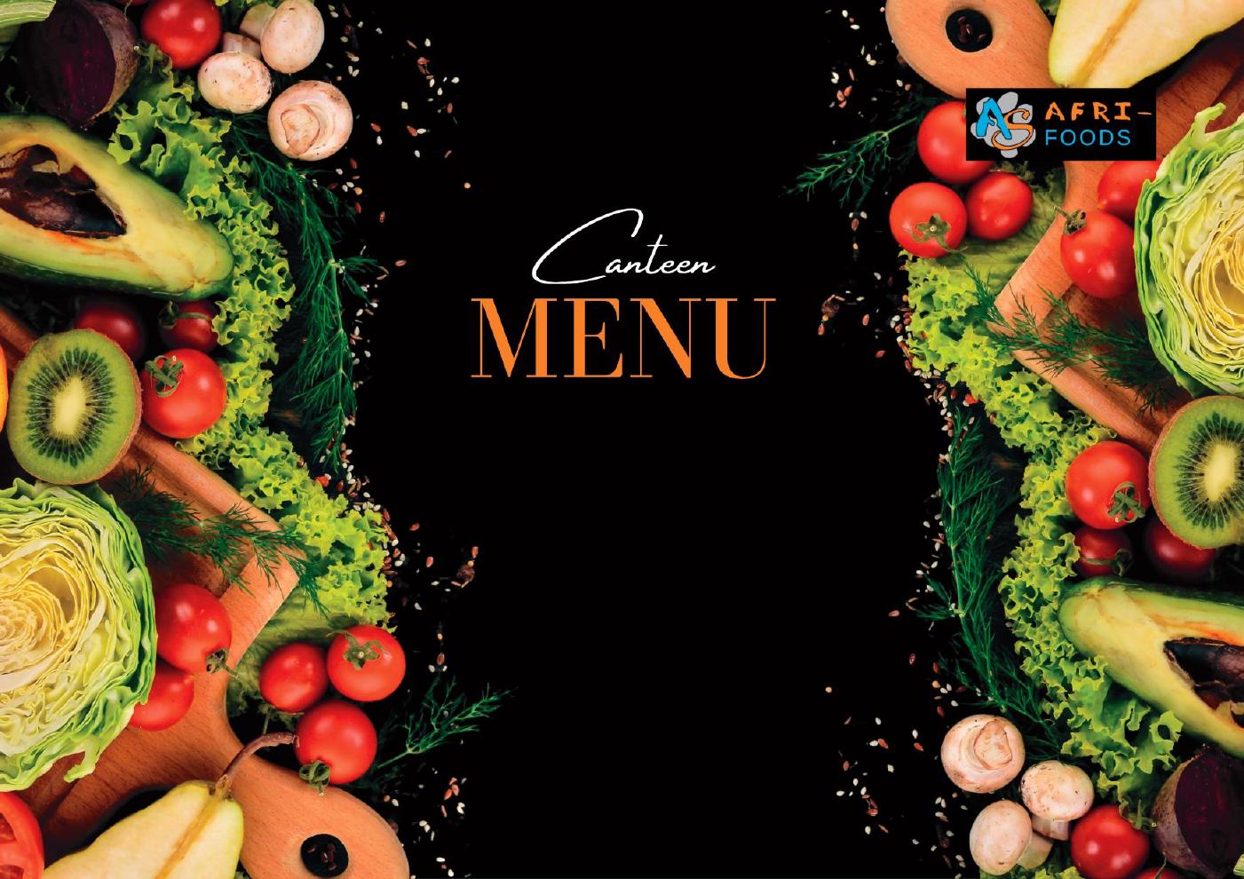 Afri-FOODS Menu | PDF to Flipbook