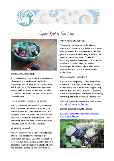 Crystal Reading Factsheet