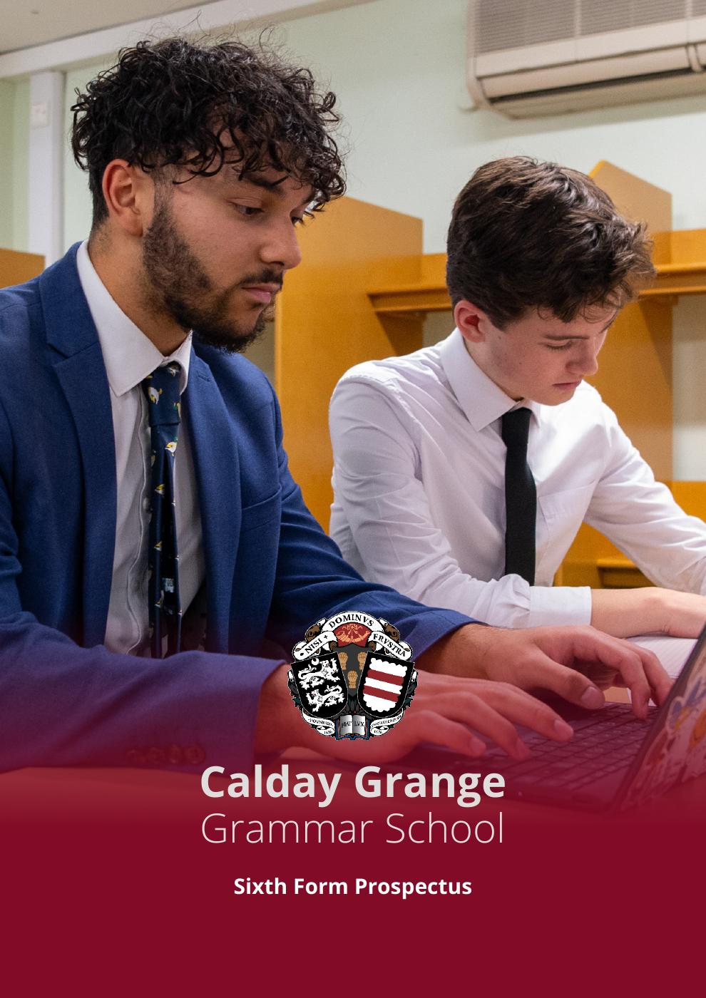 Calday Sixth Form Prospectus