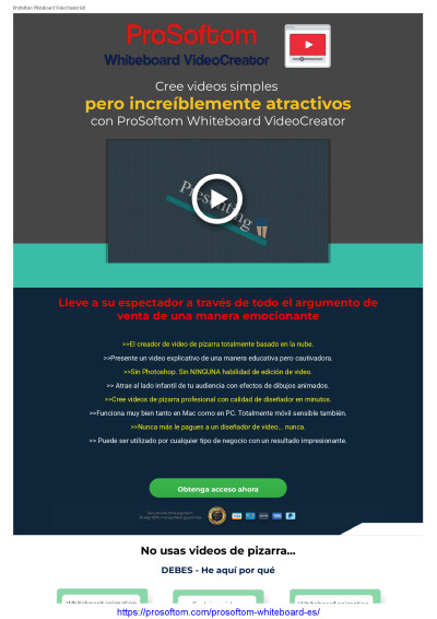 ProSoftom Whiteboard VideoCreator ES