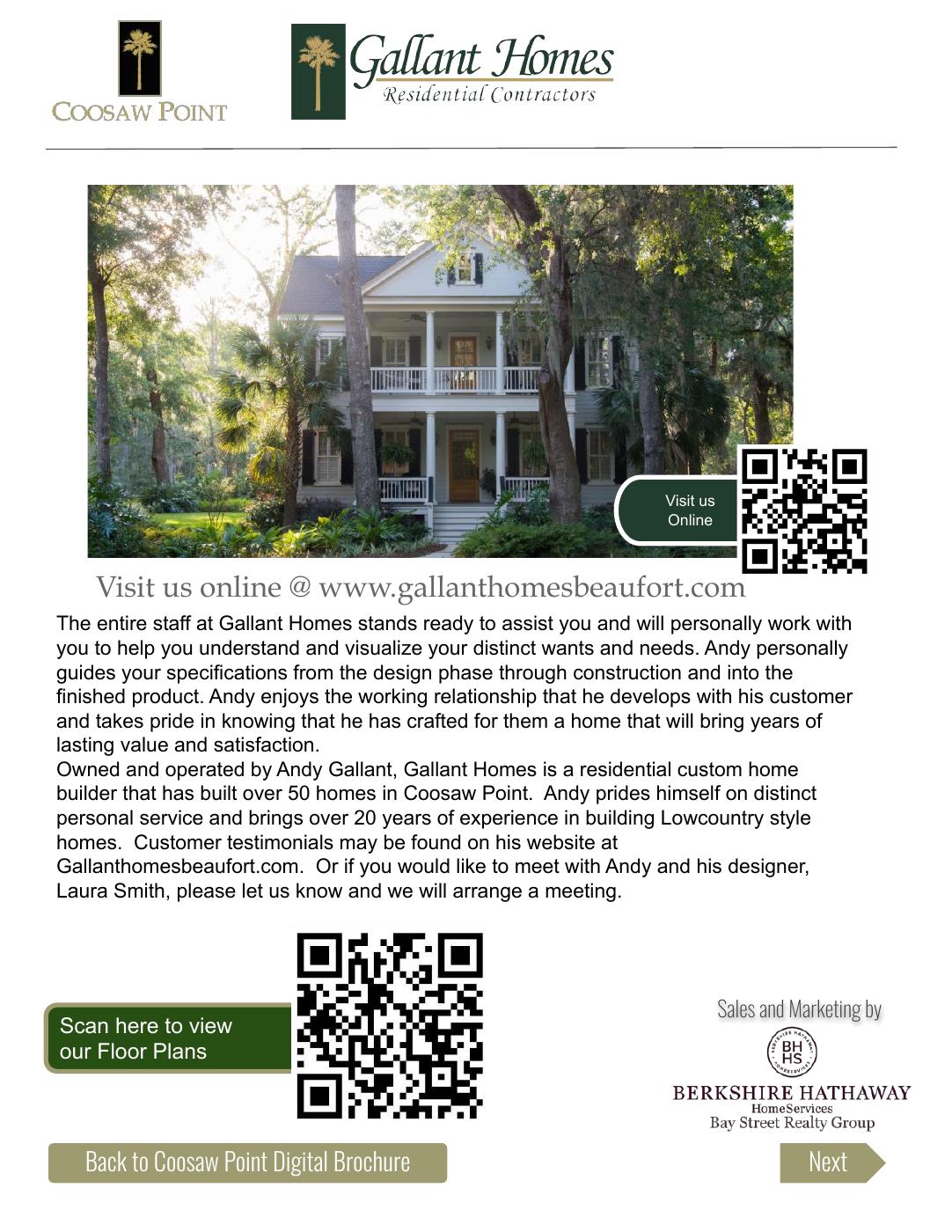 Gallant Homes Floor Plans