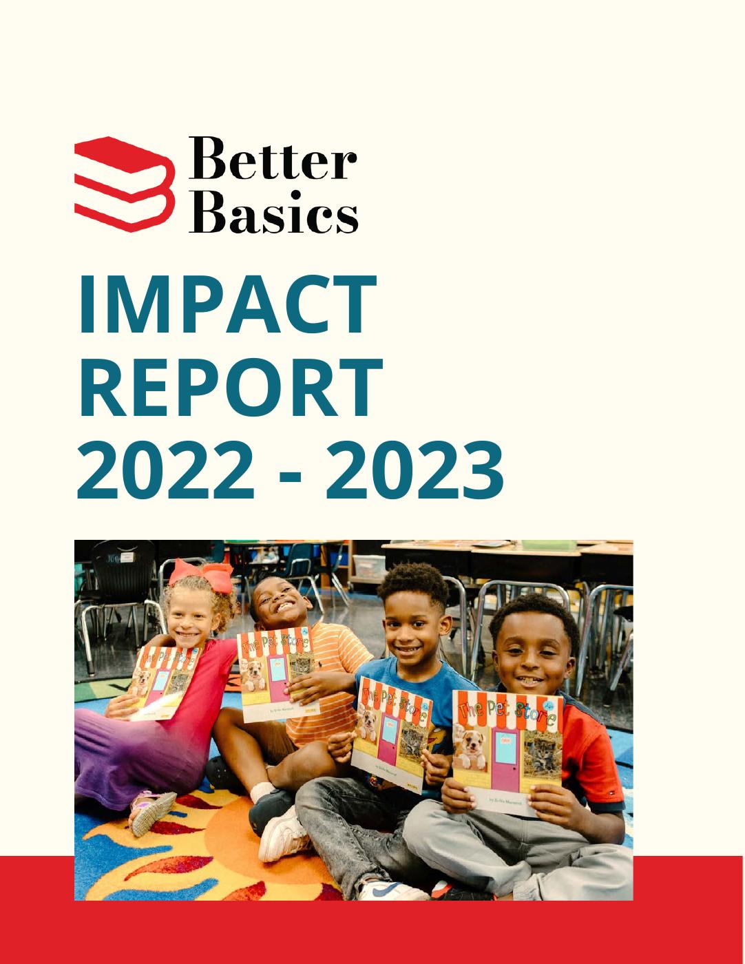 Better Basics 2022-23 Impact Report | PDF to Flipbook