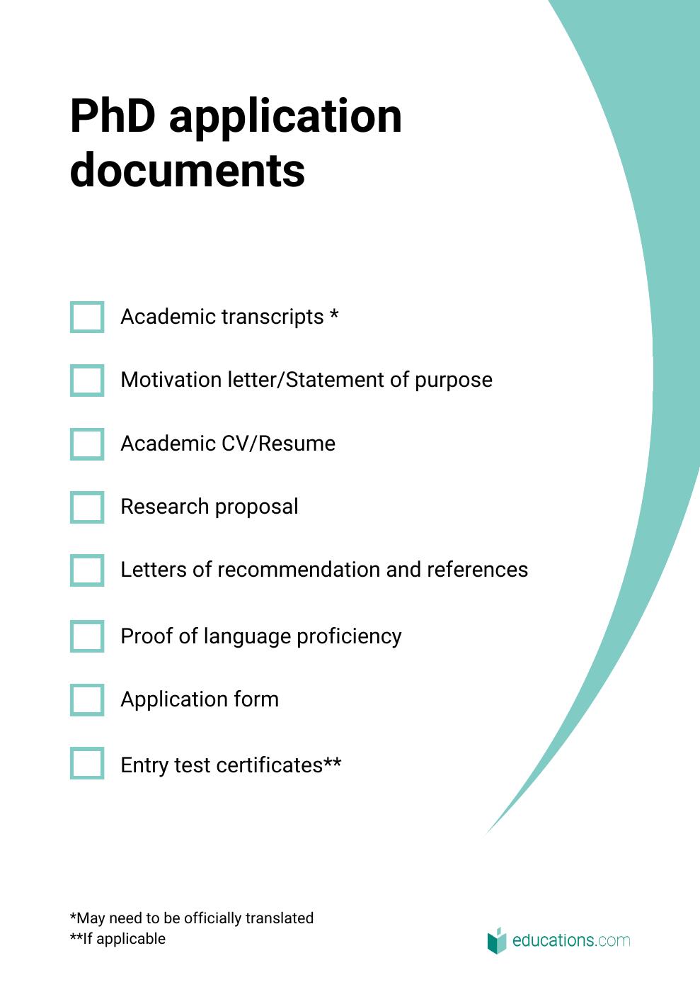 PhD Application Documents | PDF to Flipbook