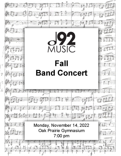 d92 Fall Band Concert | PDF to Flipbook