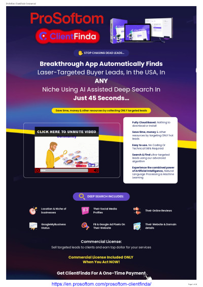 ProSoftom ClientFinda Commercial