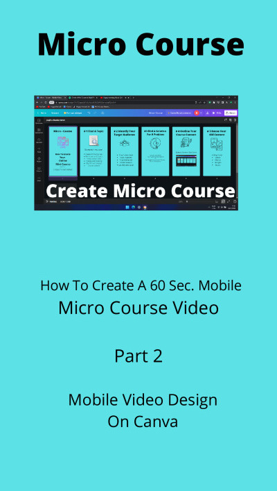 How To Create A 60 Sec. Mobile Micro Course Video. | PDF to Flipbook