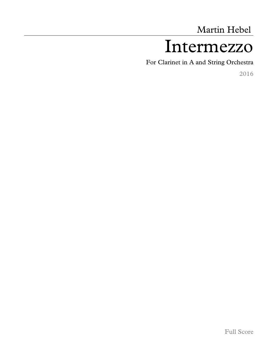 Intermezzo