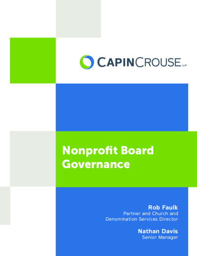 CapinCrouse - Nonprofit Board Governance