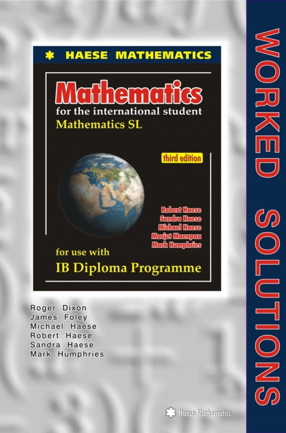 IB SL Math Textbook Worked Solutions | PDF to Flipbook