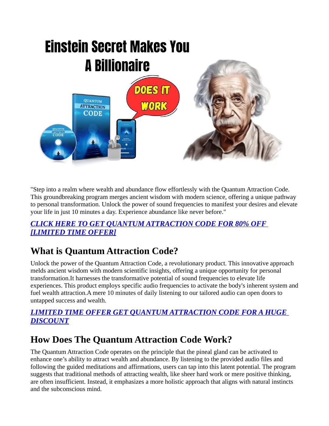 Quantum Attraction Code Audio Program – (ALERT) Must Read Before Buy ...