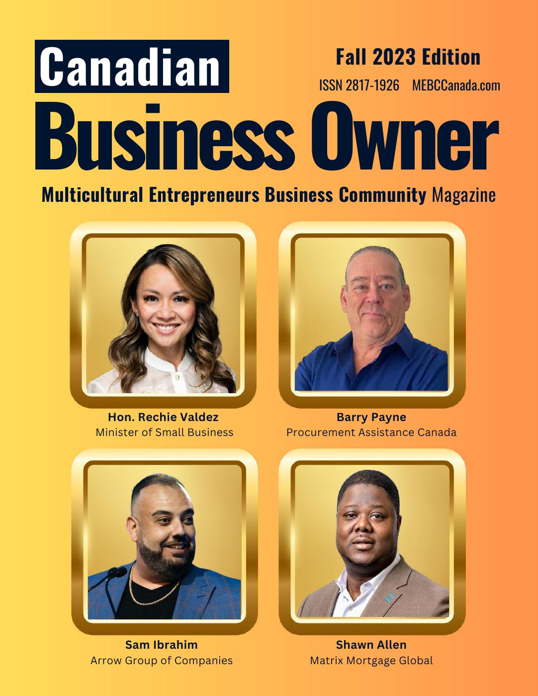 Canadian Business Owner magazine - Fall 2023 Edition