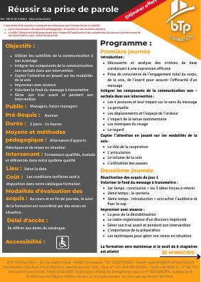 Réussir sa prise de parole