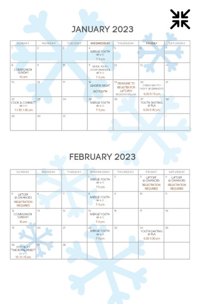 MRG YTH Winter & Spring 2023 Calendar | PDF to Flipbook