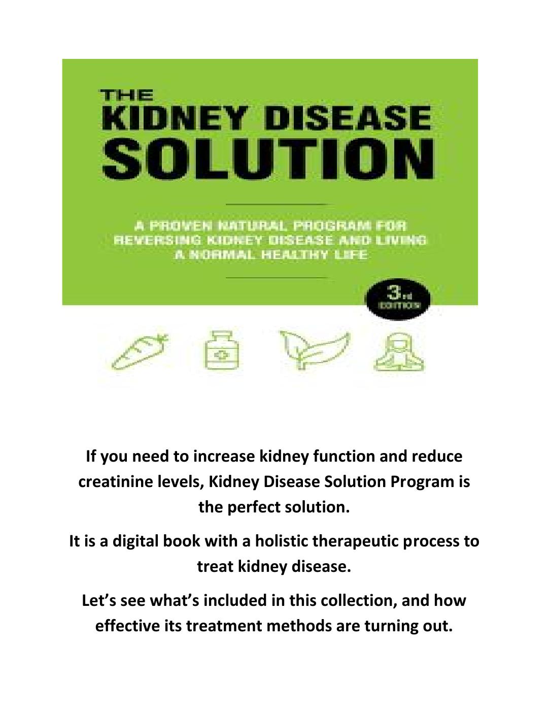 The Kidney Disease Solution™ eBook PDF Free Download