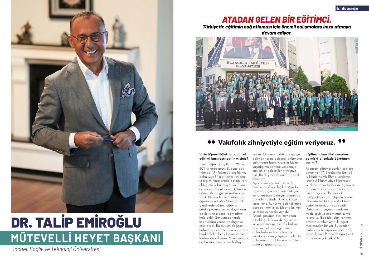 Dr. Talip Emiroğlu - Time Kocaeli | PDF to Flipbook