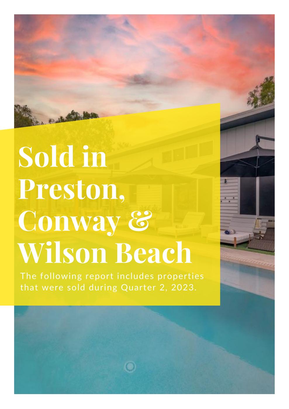 Preston, Conway & Wilson Beach - Quarter 2, 2023