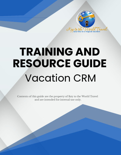Training and Resource Guide - Vacation CRM