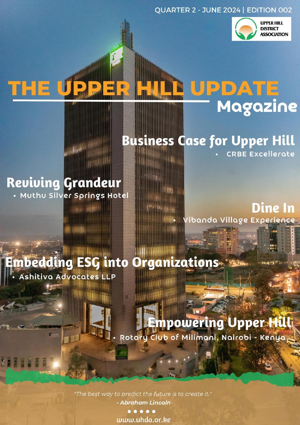 The Upper Hill Update Magazine. Edition 002
