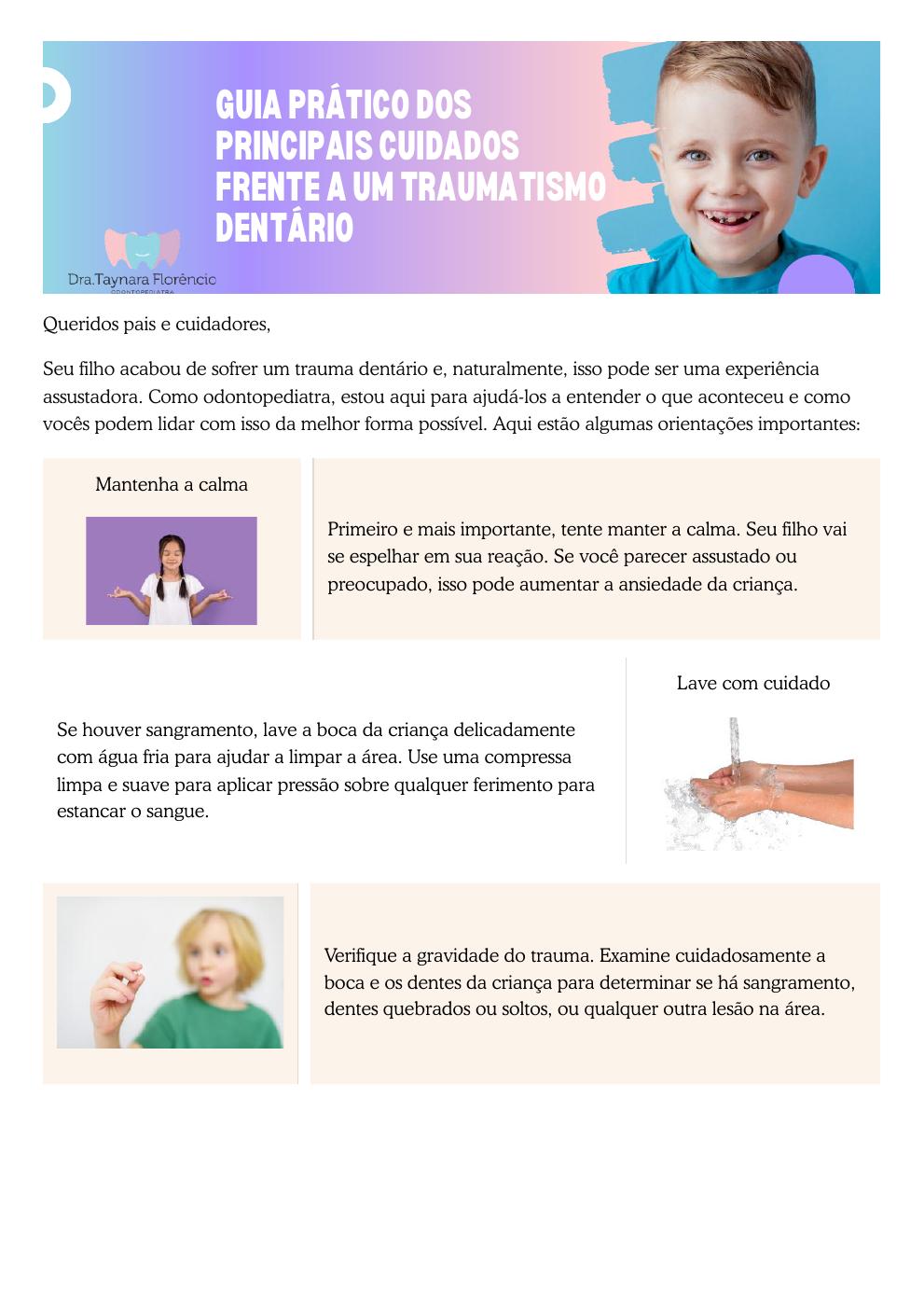 Guia Prático Traumatismo dentário | PDF to Flipbook