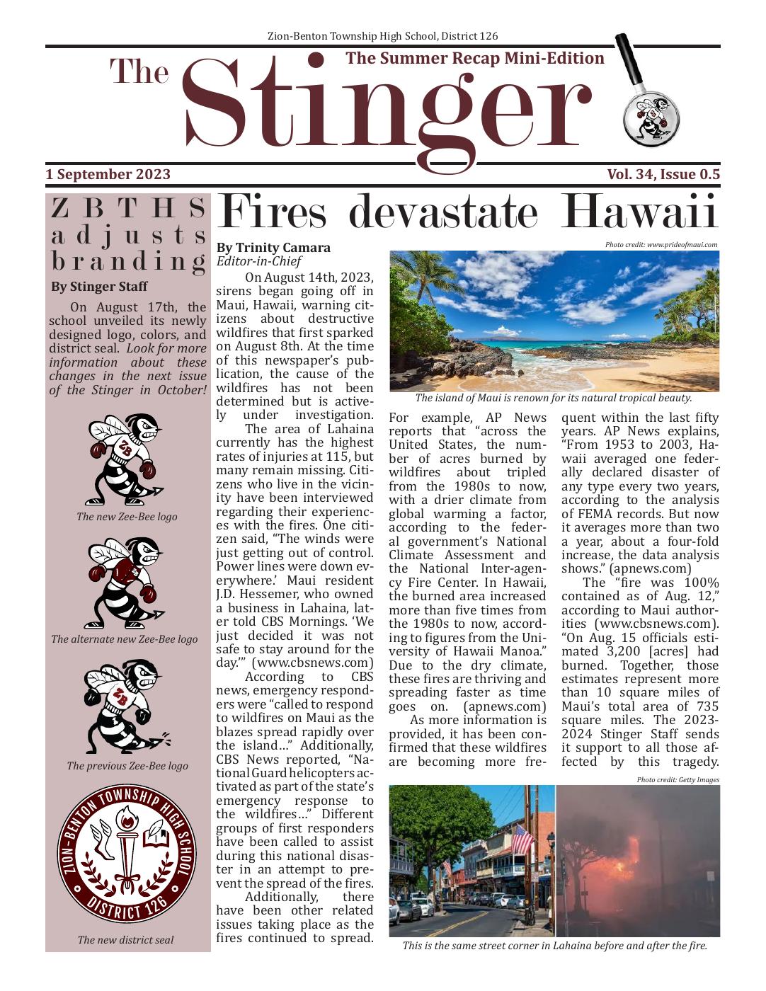 The Stinger Vol.34 - Issue .5