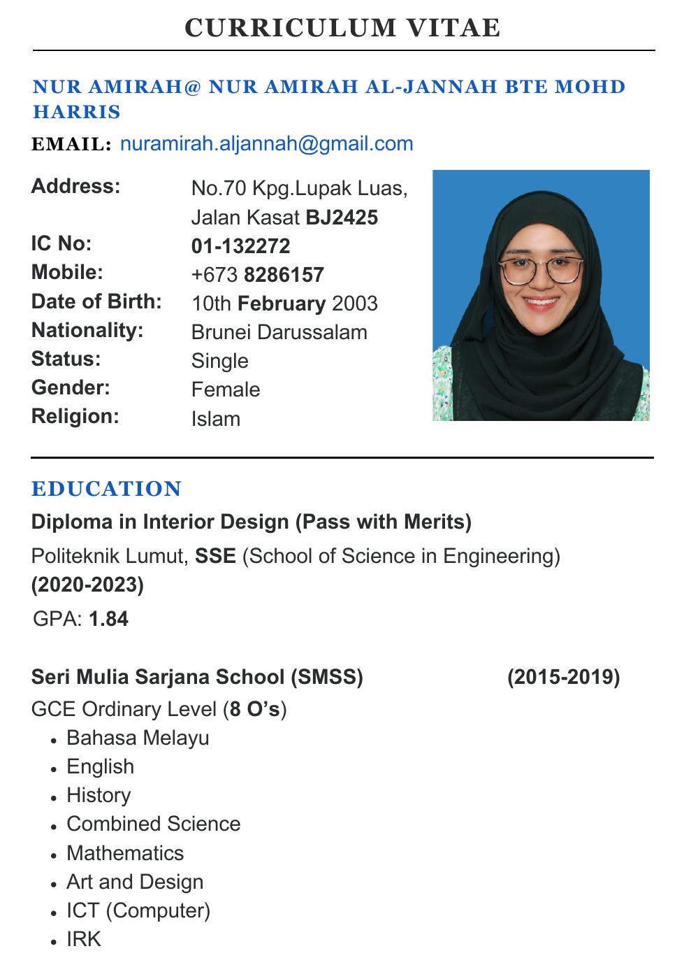 Amirah Al-Jannah CV's | PDF to Flipbook