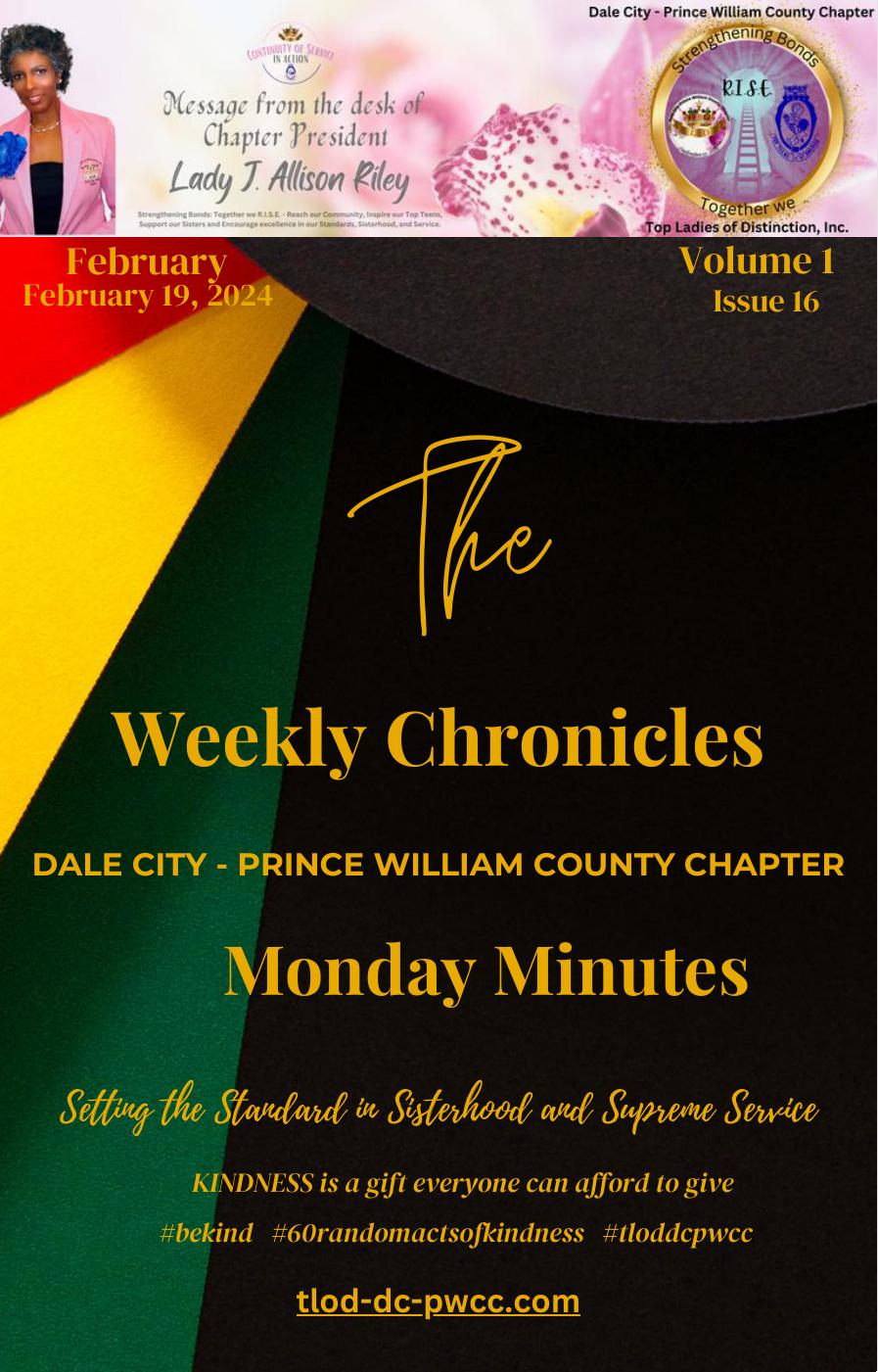 The Weekly Chronicles - DCPWC Chapter