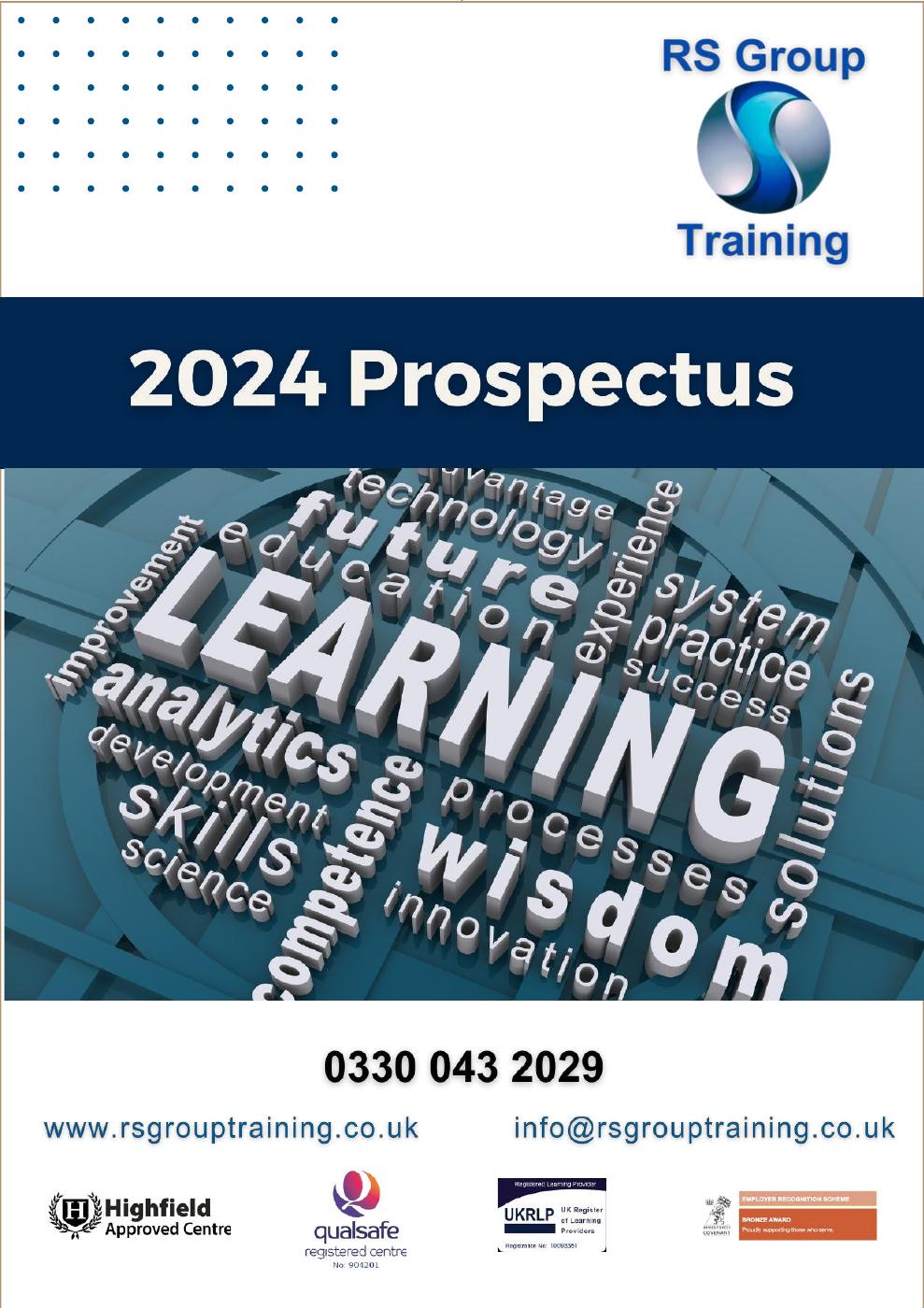 RS Group Training 2024 Prospectus | PDF to Flipbook