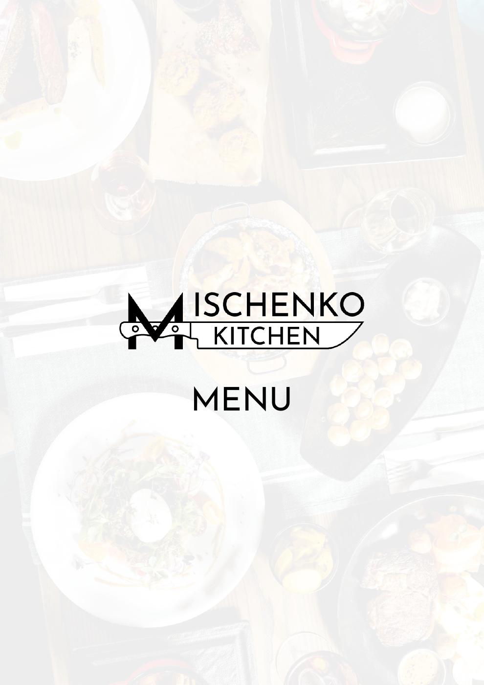MISCHENKO KITCHEN MENU | PDF to Flipbook