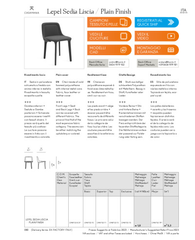 Lepel Sedia-Tech Sheet ITA