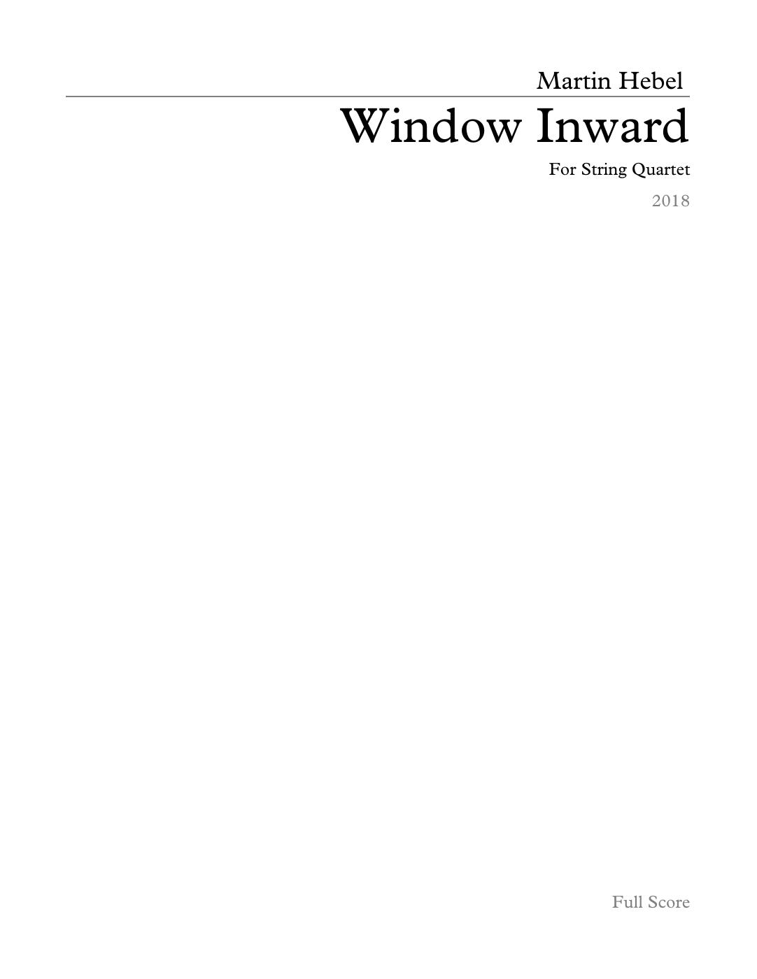 Window Inward