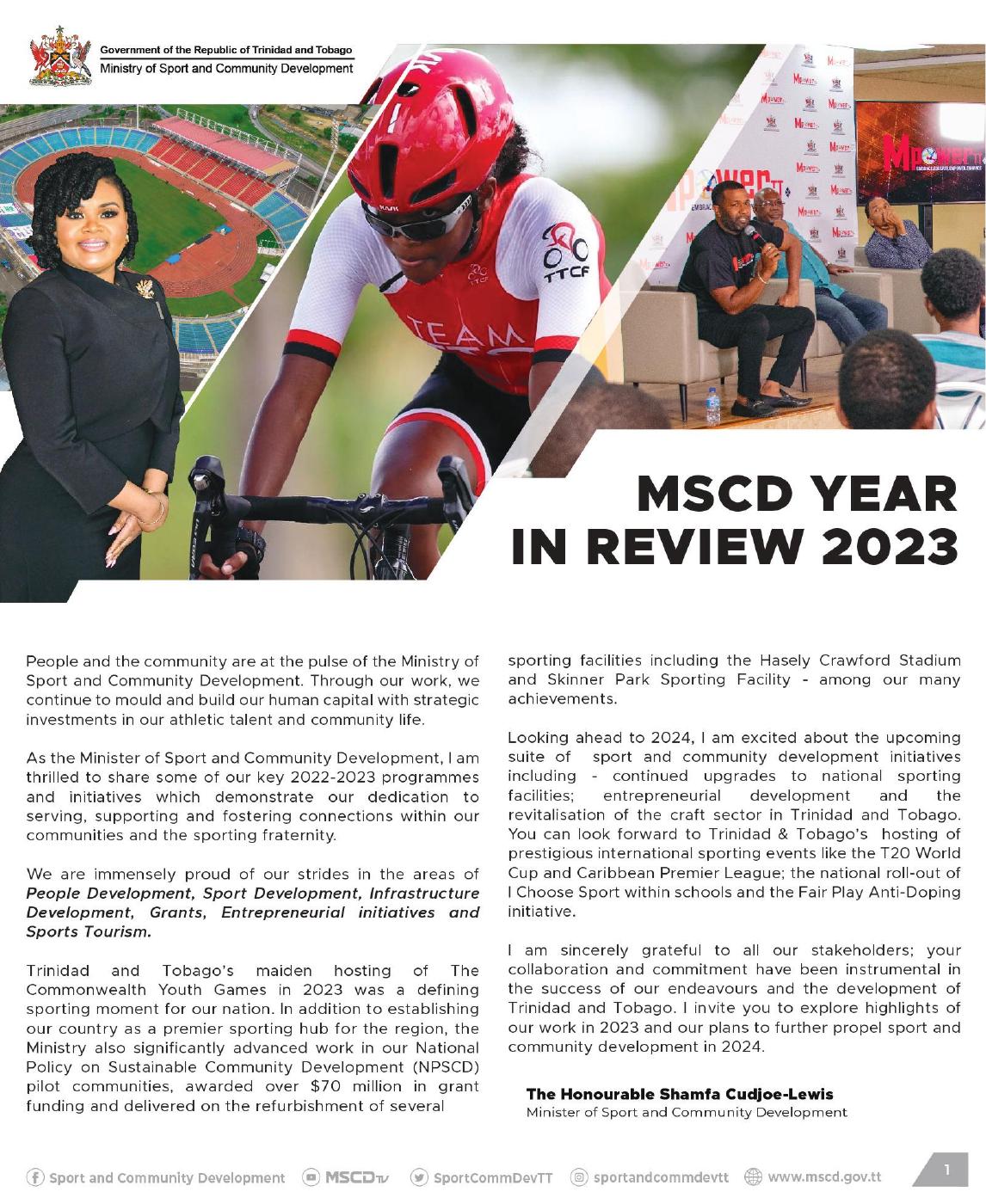 Ministry of Sport and Community Development 2023 Year In Review | PDF ...