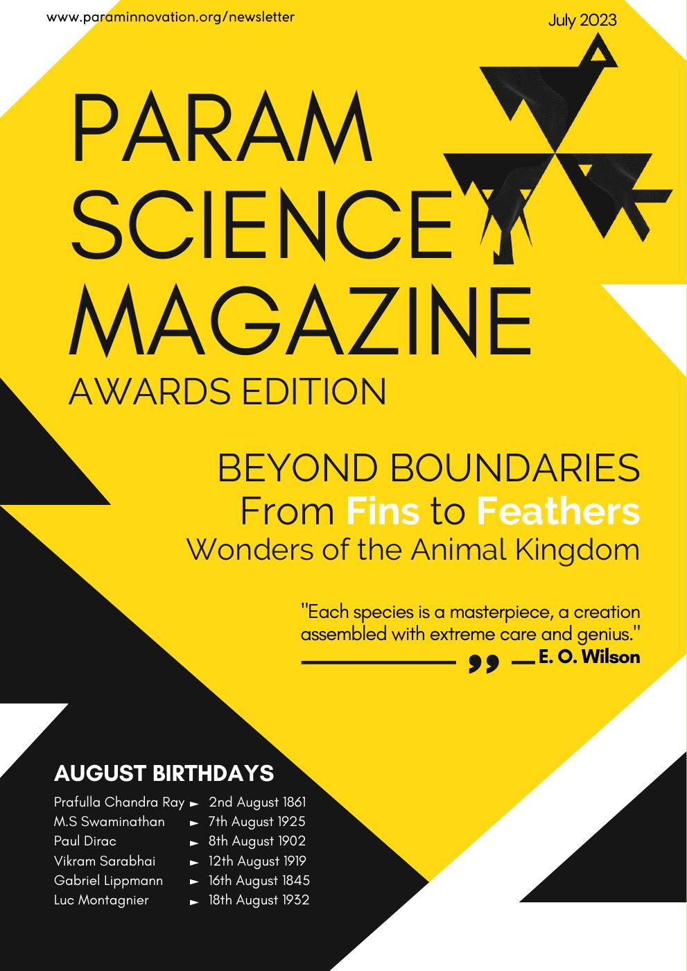 Param Innovation - Param Science Magazine July 2023