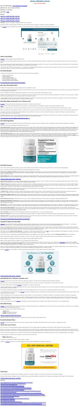 FloraThin Reviews (Scam or Legit?) What They Won't Tell You About Fraud ...